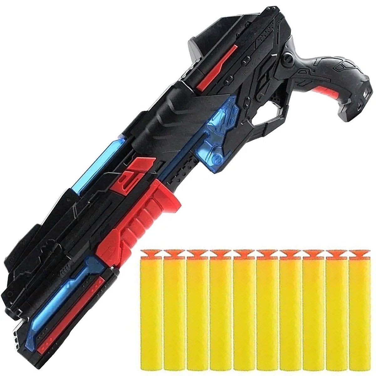 Lançador 10 Dardos Destroyer Luz Som 42cm