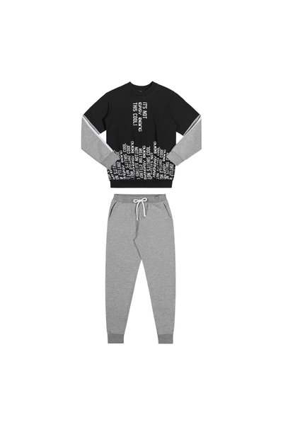 Conjunto Moletom Letreiro Menino Alenice